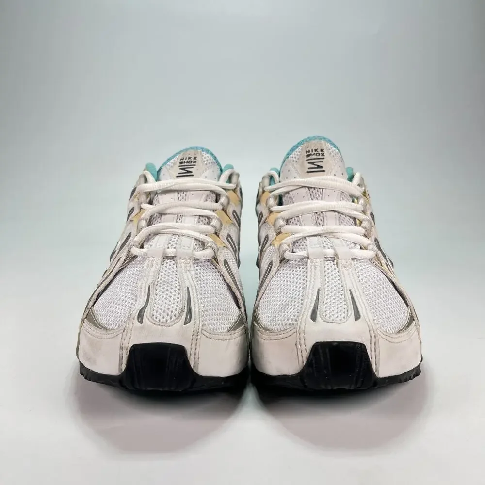 Nike | Shoes | Nike Shox Turbo Mesh White Mineral Teal Athletic Running ...